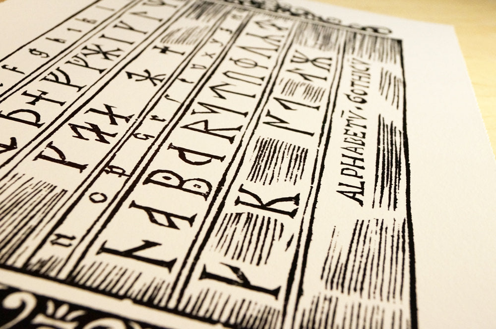 Print of the Runic Alphabet – Mythical Matters